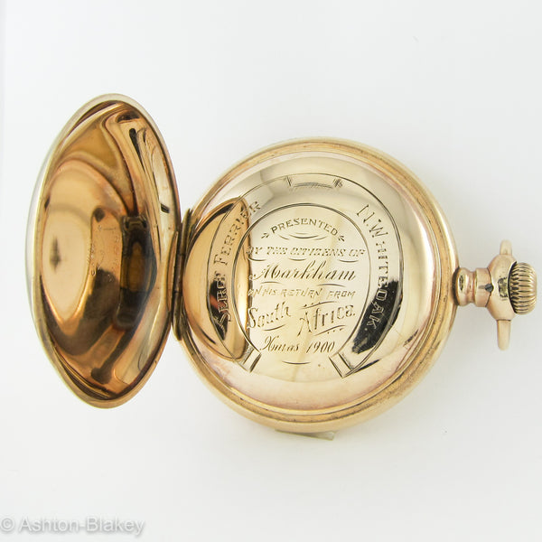 Waltham Pocket Watch with historical inscription - Ashton-Blakey ...