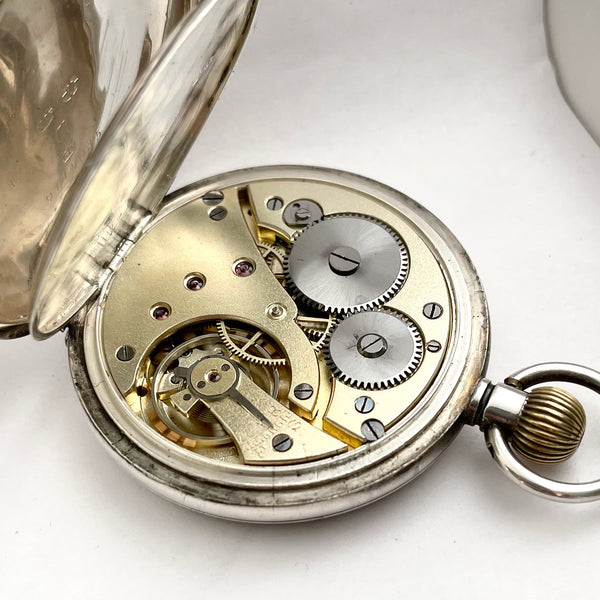KENDAL AND DENT BRITISH SILVER POCKET WATCH - Ashton-Blakey Vintage Watches