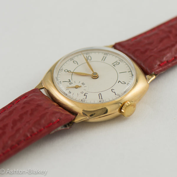 VERTEX - 9K GOLD - War time man's Vintage Watch - Ashton-Blakey Vintage ...